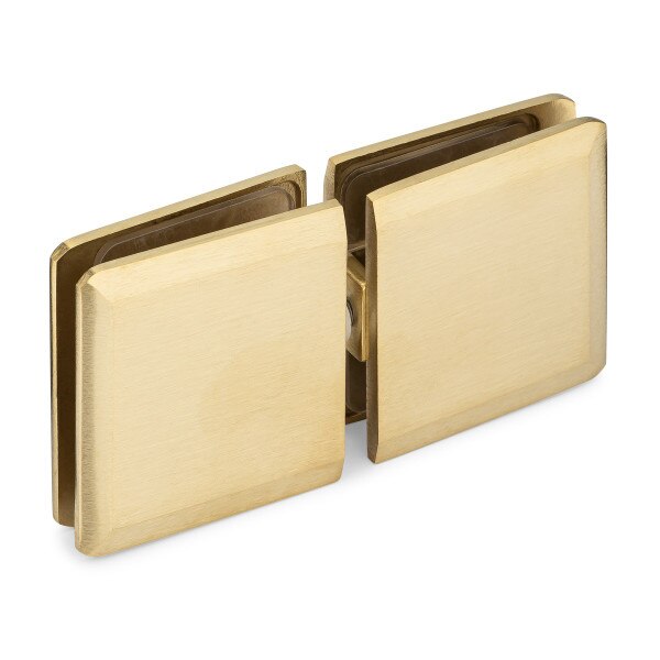 Oceana Glass-Glass Operable Transom Clamp - Brushed Brass PVD | Portals ...