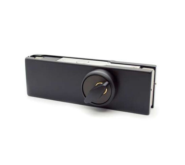 Patch Lock with Strike Plate - Matte Black