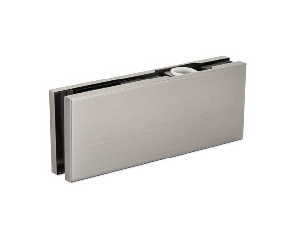 PT20 - Alva Top Door Patch - 5/16 to 1/2" Glass - Brushed Stainless