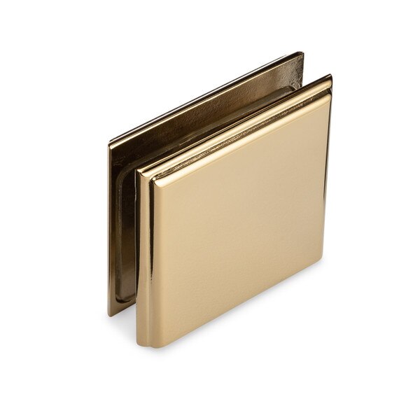 Symphony 90° Wall-Glass U-Clamp - Polished Brass PVD | Portals Luxury ...