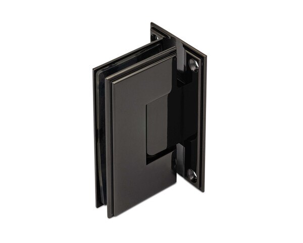 Symphony Heavy Duty 90° Wall-Glass Hinge - Gun Metal PVD | Portals ...