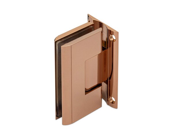 Concerto Heavy Duty 90° Wall-Glass Hinge - Rose Gold PVD | Portals ...