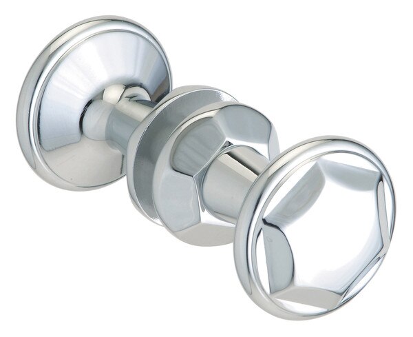 Rondo Back-to-Back Knob - Polished Chrome | Portals Luxury Hardware