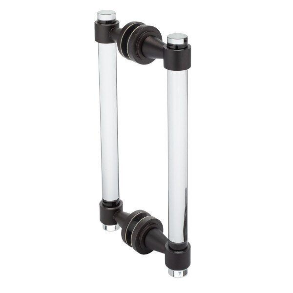 Overture 8" c/c Back-to-Back Pull - Matte Black | Portals Luxury Hardware