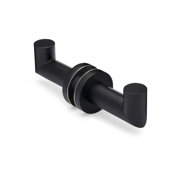 Coda Back-to-Back Hook - Matte Black | Portals Luxury Hardware