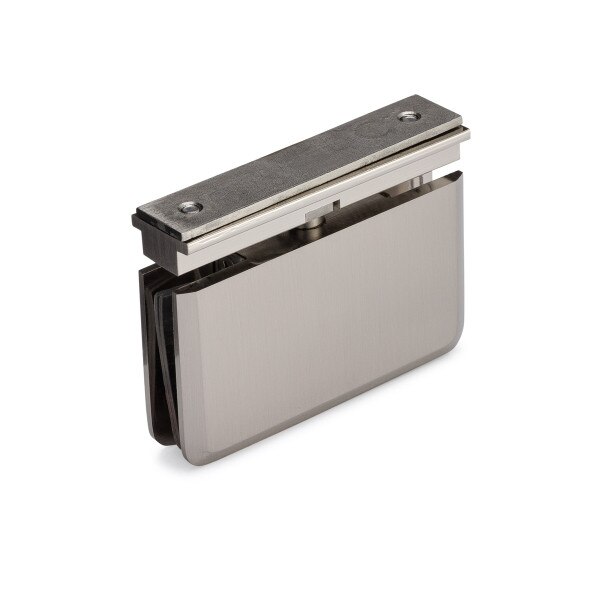 Oceana Heavy Duty Pivot Hinge with Adjustable Header Bracket - Brushed ...
